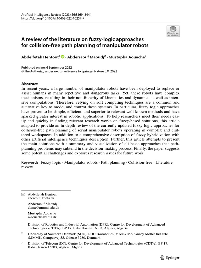 A Review of The Literature On Fuzzy Logic Approaches | PDF | Fuzzy ...