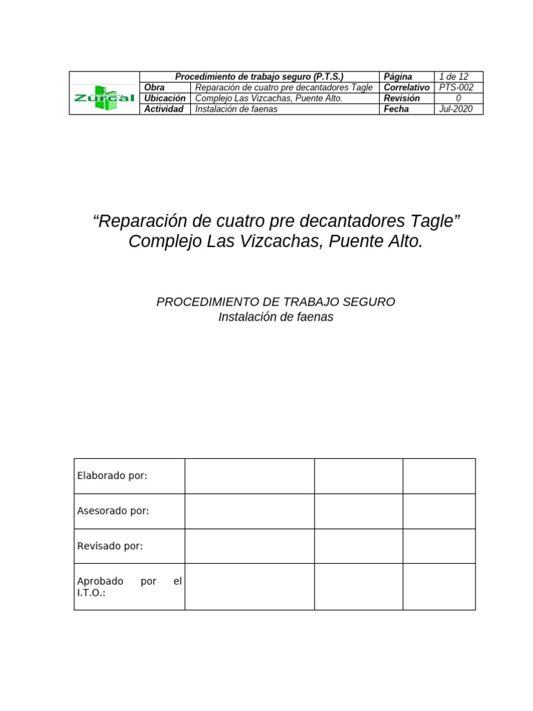 Acciones a seguir en PTS no especificadas | PDF | Escalera | Acero