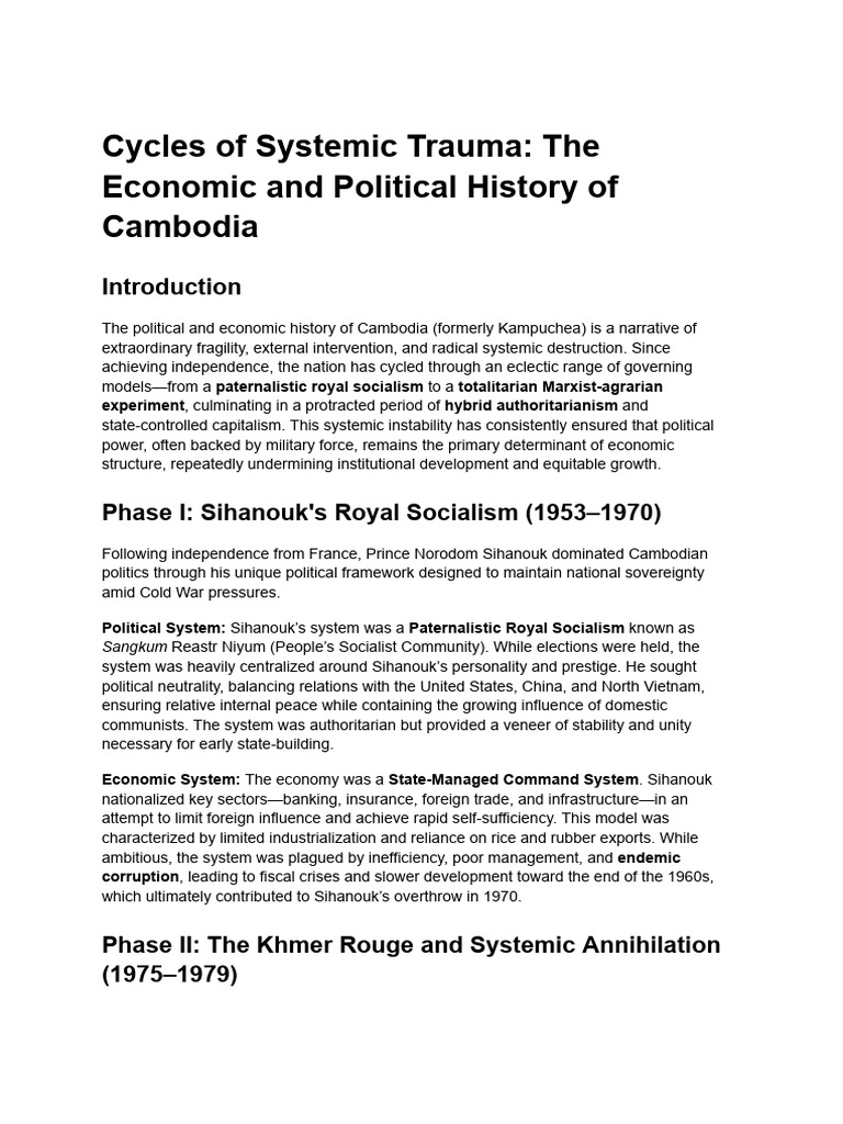 Cycles of Systemic Trauma - The Economic and Political History of ...