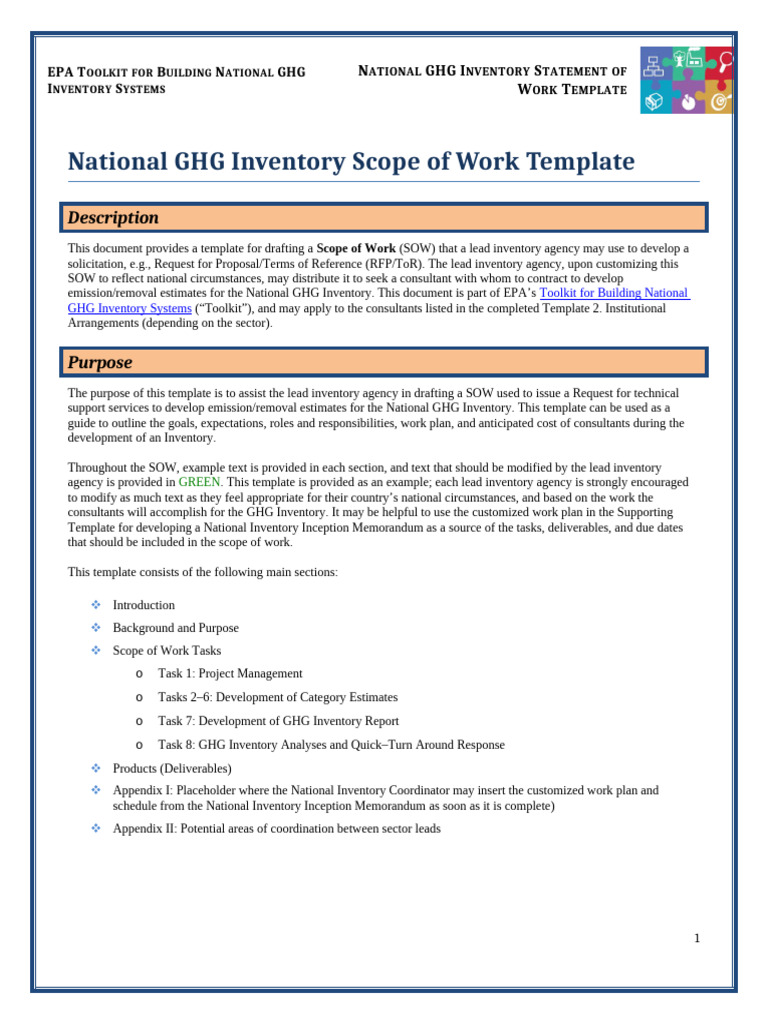 sample_scope_of_work_sow | PDF | Intergovernmental Panel On Climate ...