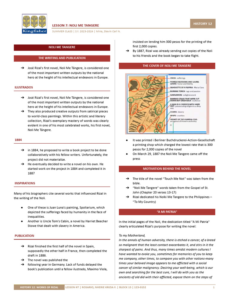 History 12 - Lesson 7 | PDF