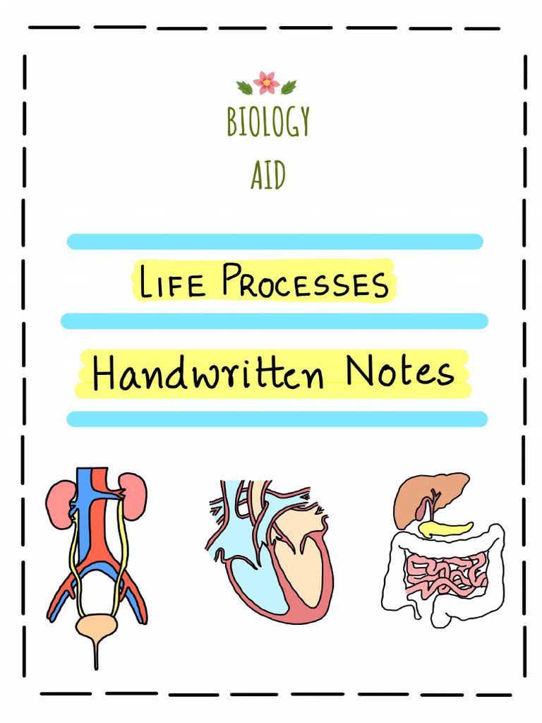 Biology Aid Life Processes Notes For Class 9 | PDF