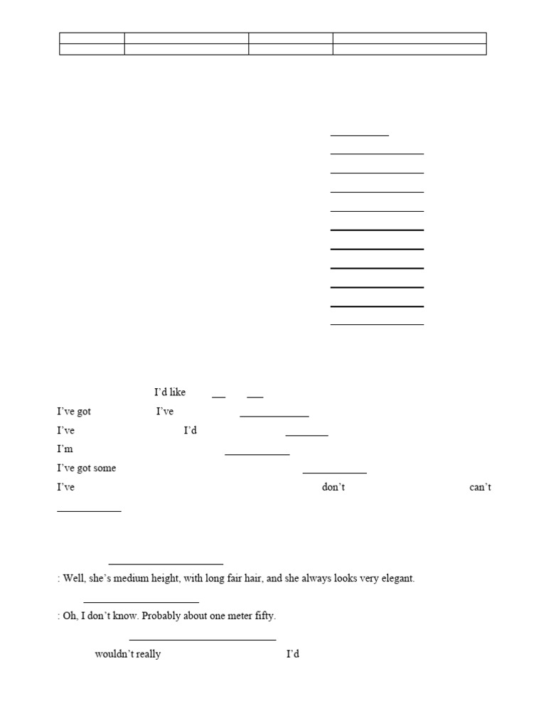 3.describing People Worksheet | PDF