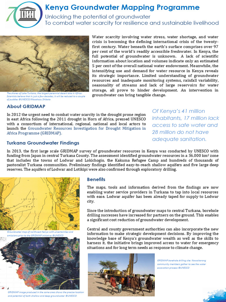 Groundwater Mapping for Kenya's Aquifers | PDF | Water Scarcity ...