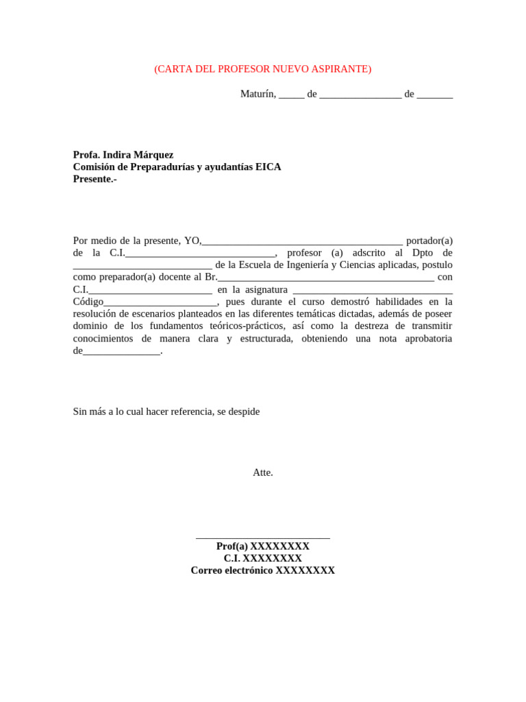 Formato de Cartas | PDF