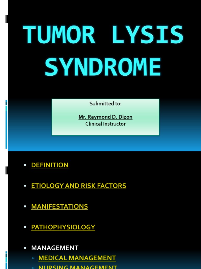 Tumor Lysis Syndrome | Lymphoma | Medical Specialties