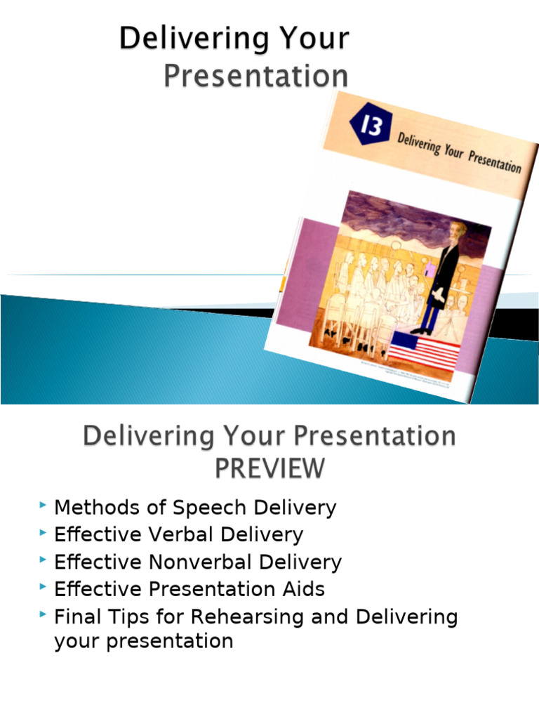 Delivering Your Presentation | PDF | Nonverbal Communication | Gesture
