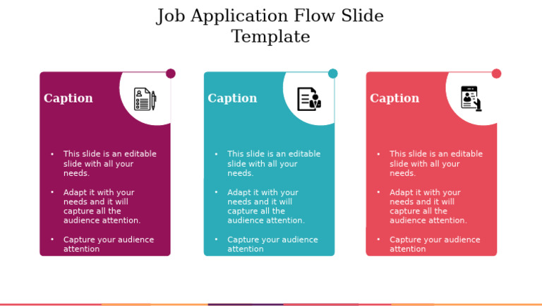 Job Application Flow Slide Template | PDF