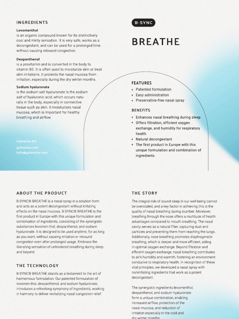B-Sync Breathe Flyer PDF | PDF