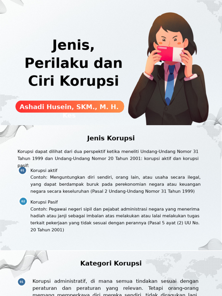 3 Jenis, Perilaku Dan Ciri Korupsi | PDF