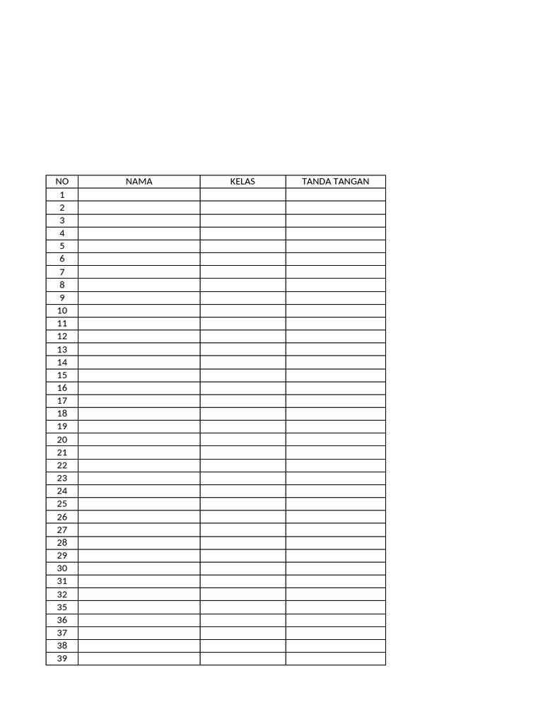 Absen Siswa Osis | PDF