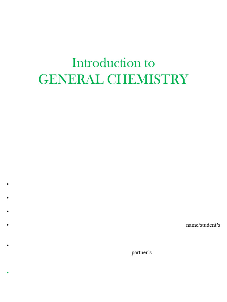 General Chemistry Course Syllabus | PDF | Chemical Compounds | Hydroxide