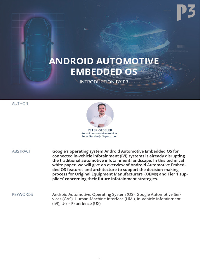 Overview of Android Automotive OS | PDF | Android (Operating System ...