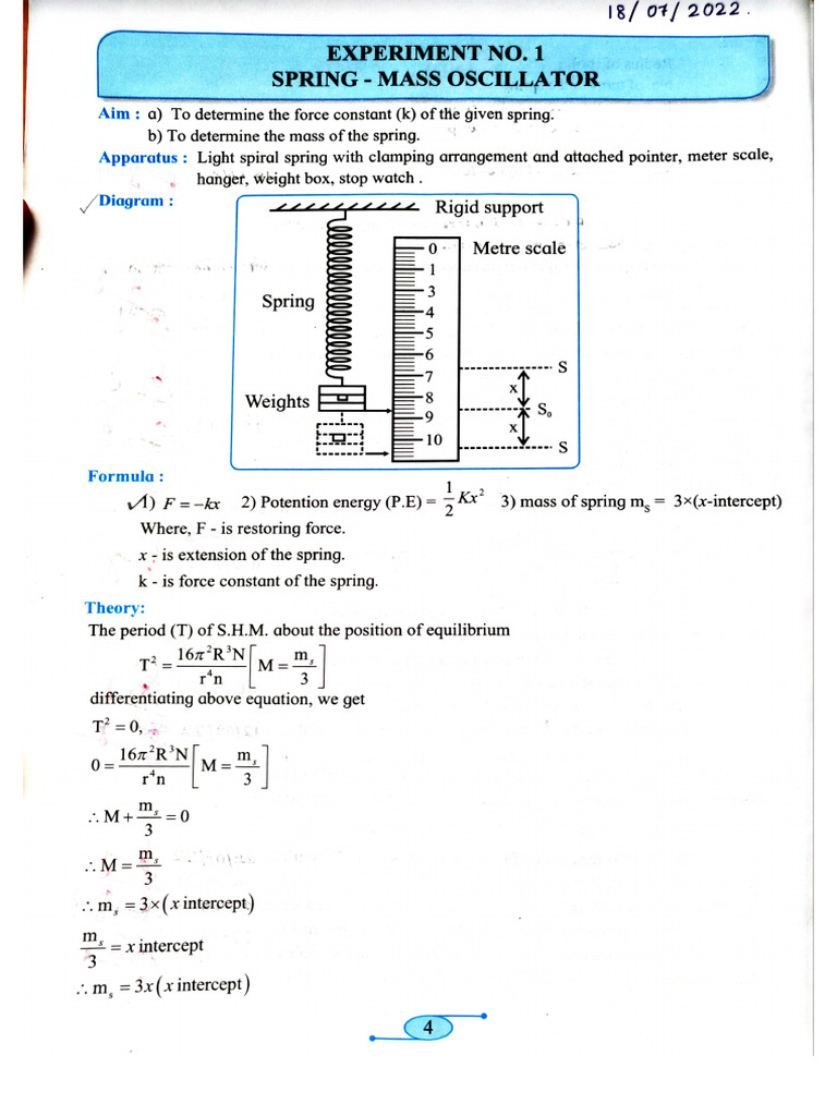 Physics Practical - XII Science | PDF