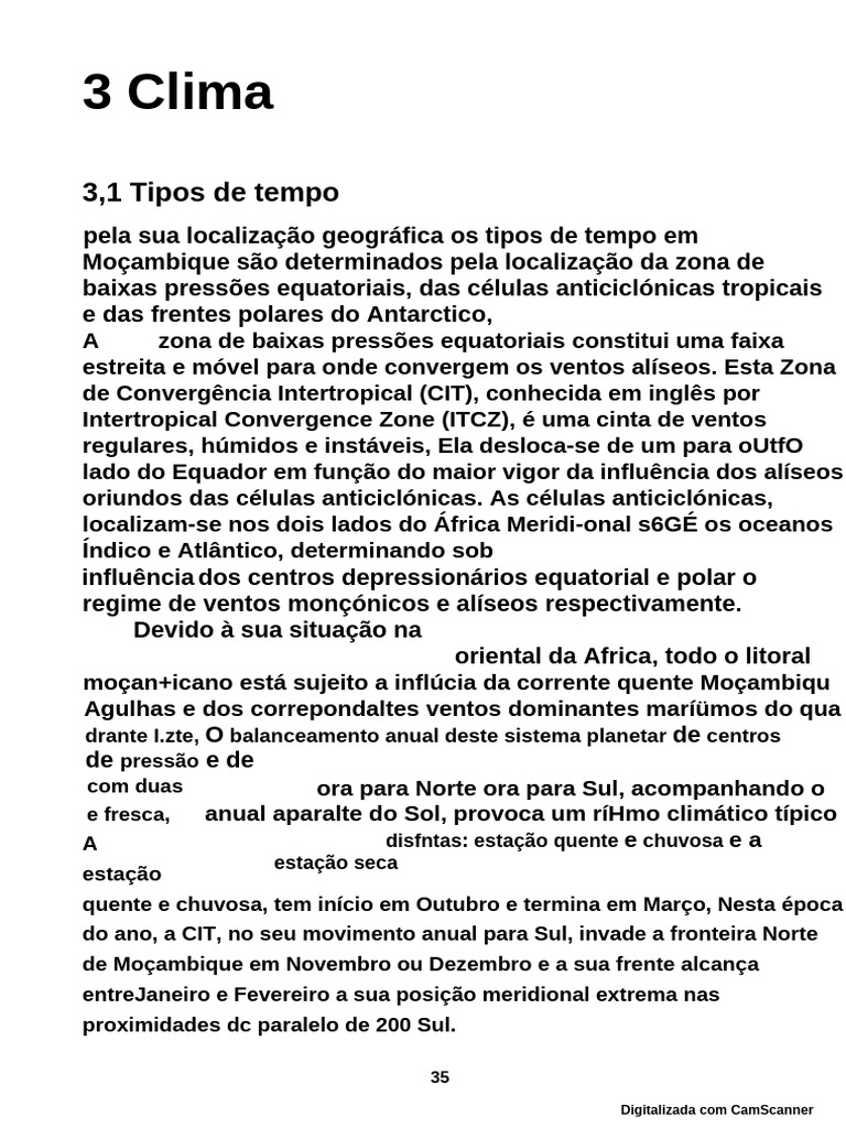 Clima Aniceto Dos Muchangos 1999 | PDF | Ferimento | Ciclones tropicais