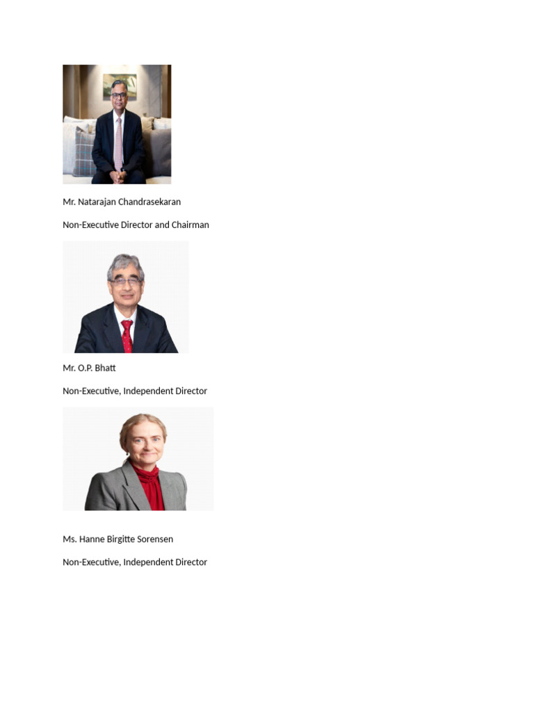 Tata Motors Board of Directors List | PDF