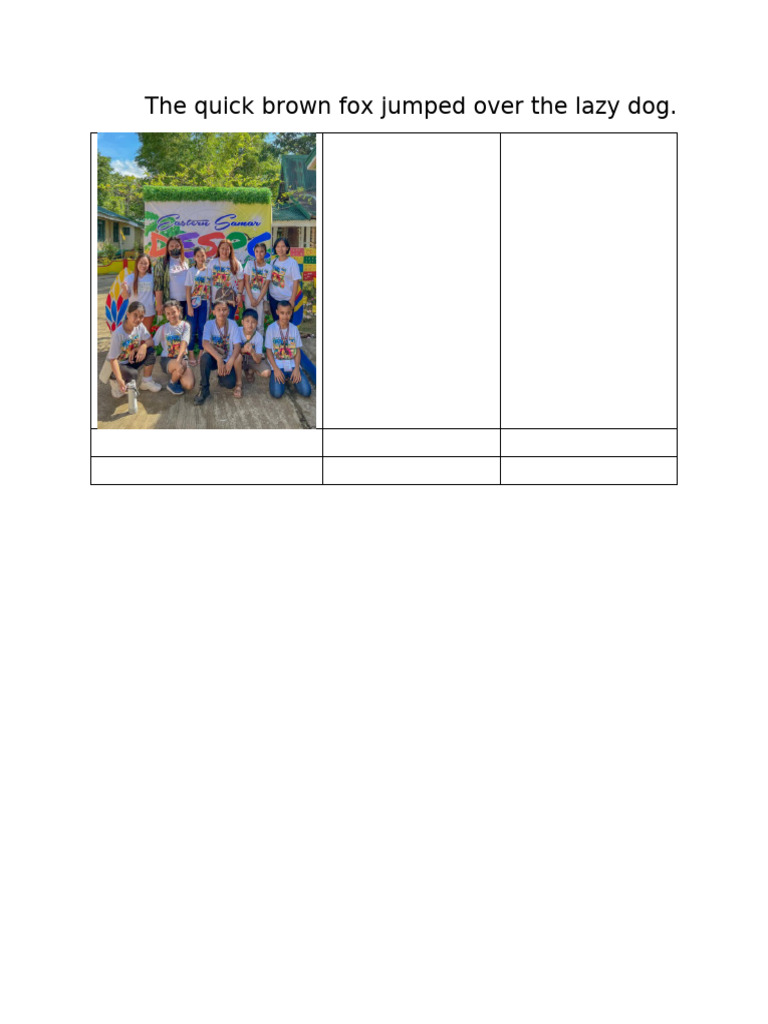 The Quick Brown Fox Jumped Over The Lazy Dog | PDF