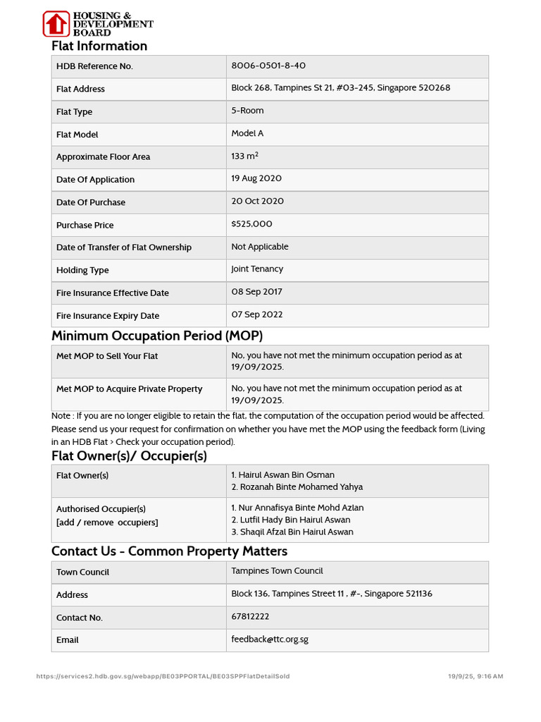 My HDB | PDF