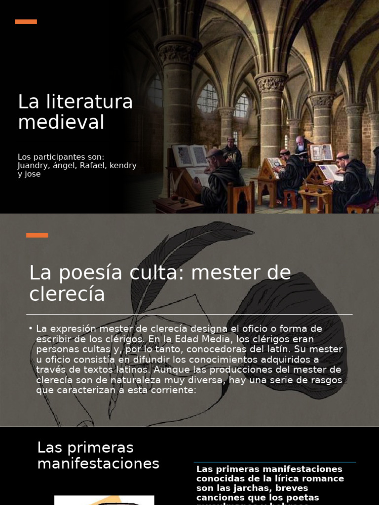 Literatura medieval: mester de clerecía y juglaría | PDF