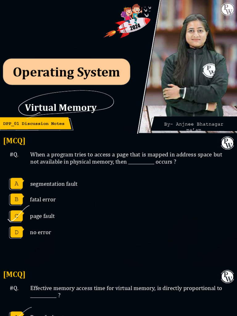 Virtual Memory DPP 01 Discussion Notes @codevaulthome?? | PDF ...