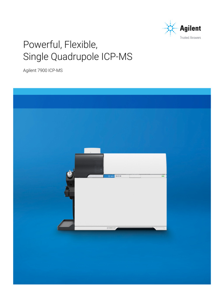 Agilent 7900 ICP-MS: High Performance & Flexibility | PDF ...