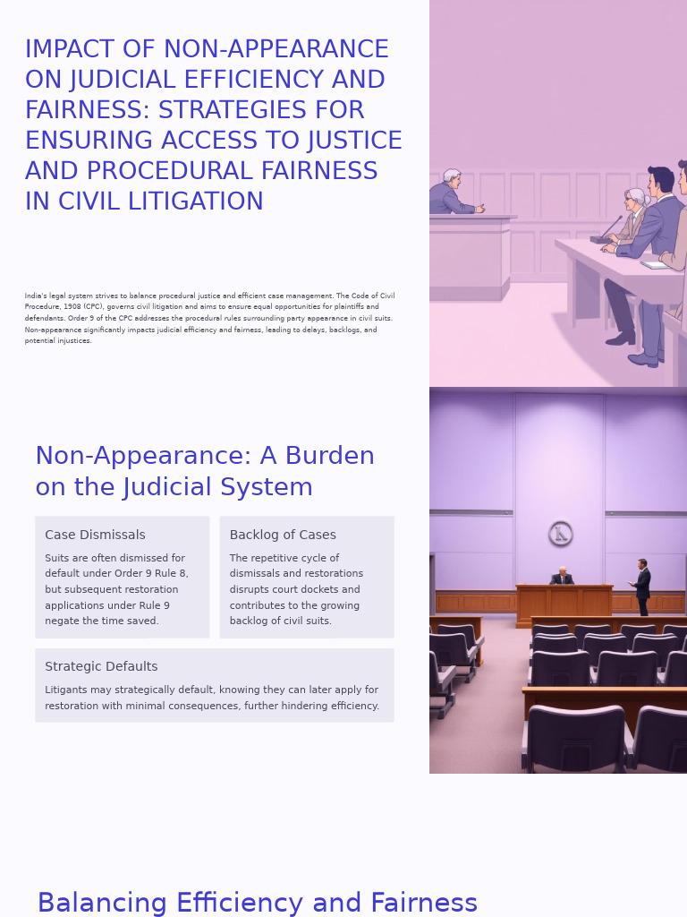Impact of Non Appearance On Judicial Efficiency and Fairness Strategies ...