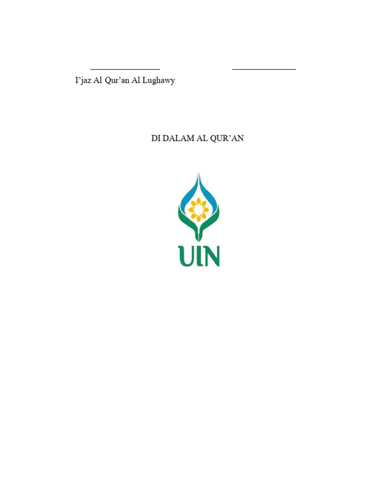 Nida' dalam Al-Qur'an: Pengertian dan Perangkat | PDF
