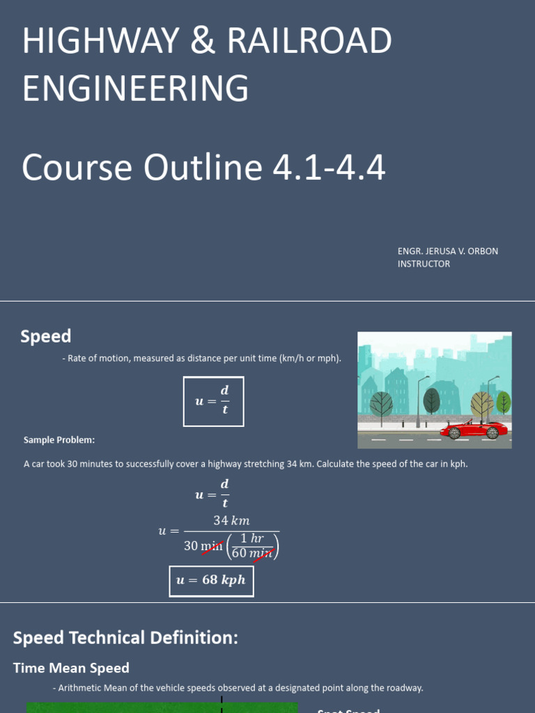 Te Course Outline 4.1 4.4 | PDF | Interchange (Road) | Traffic