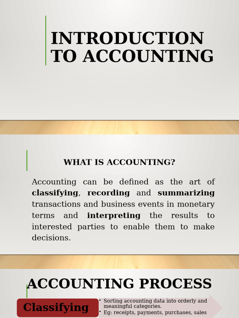 Introduction to Accounting Principles | PDF | Debits And Credits | Expense