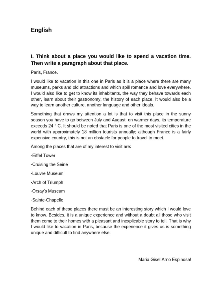 English - Composition | PDF