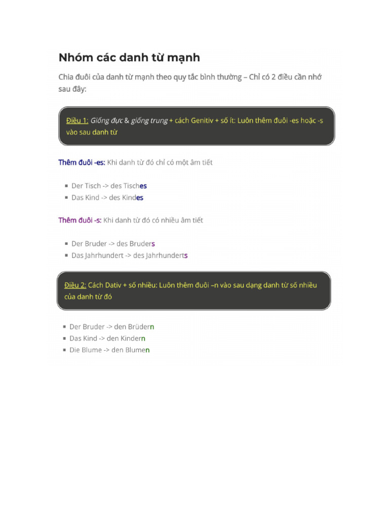 N Deklination | PDF