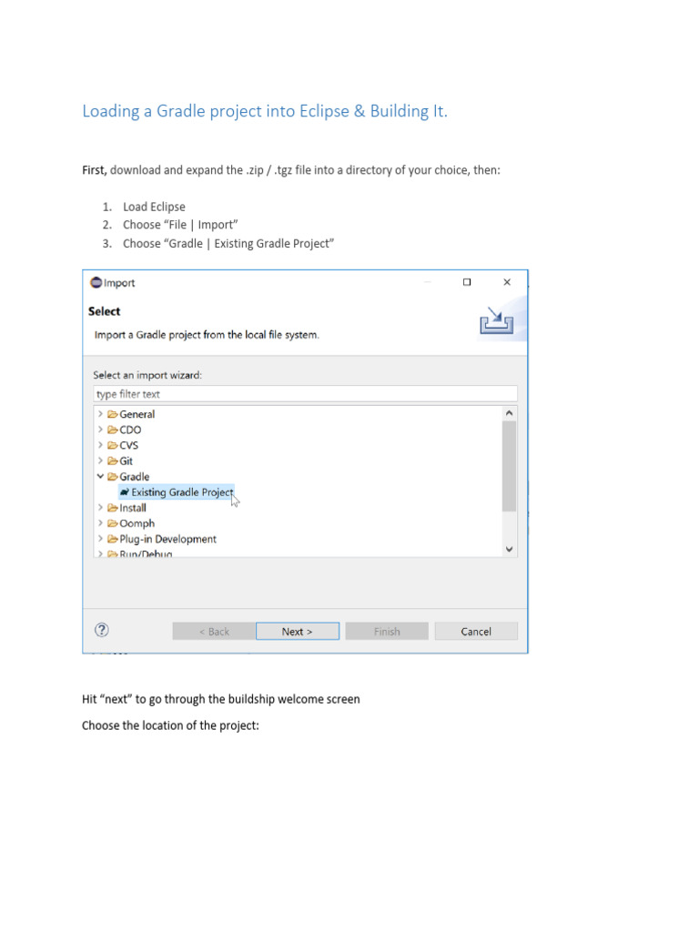 Loading A Gradle Project Into Eclipse | PDF