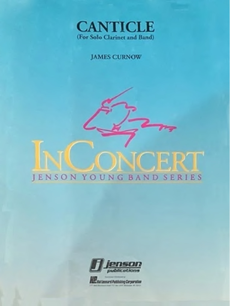 Canticle (For Solo Clarinet and Band) - James Curnow | PDF