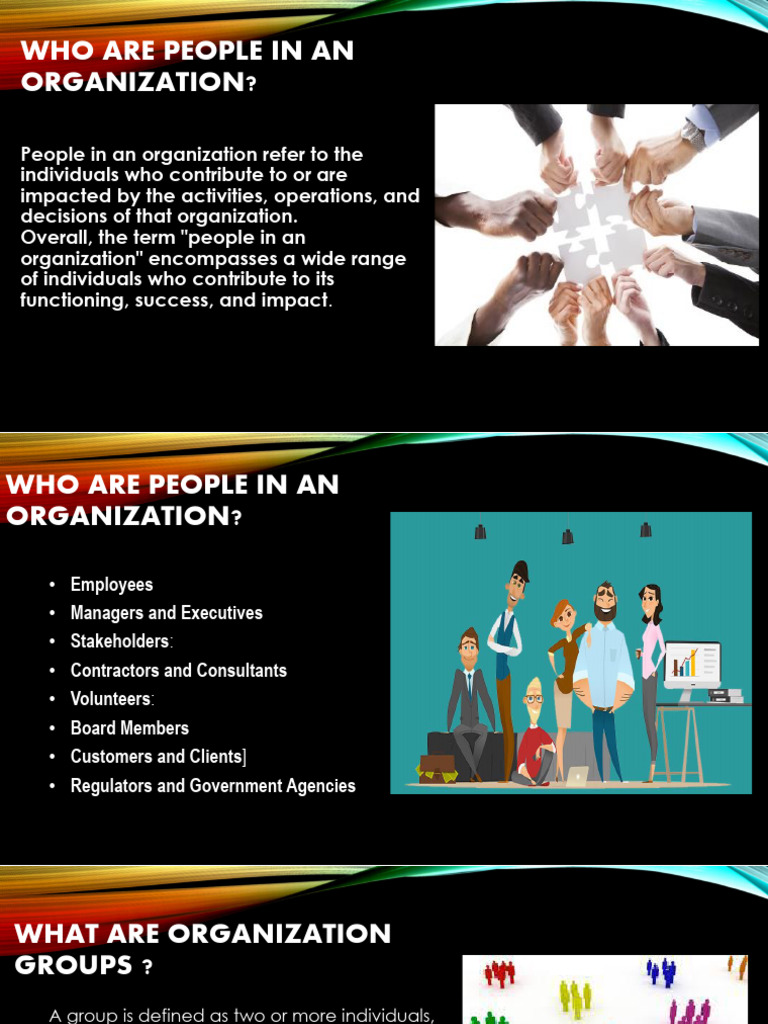 Who Are People in An Orgnization PPT Presentation PDF | PDF ...