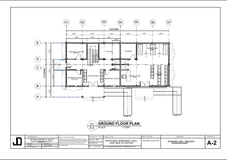 Proposed Barangay Hall Floor Plan | PDF