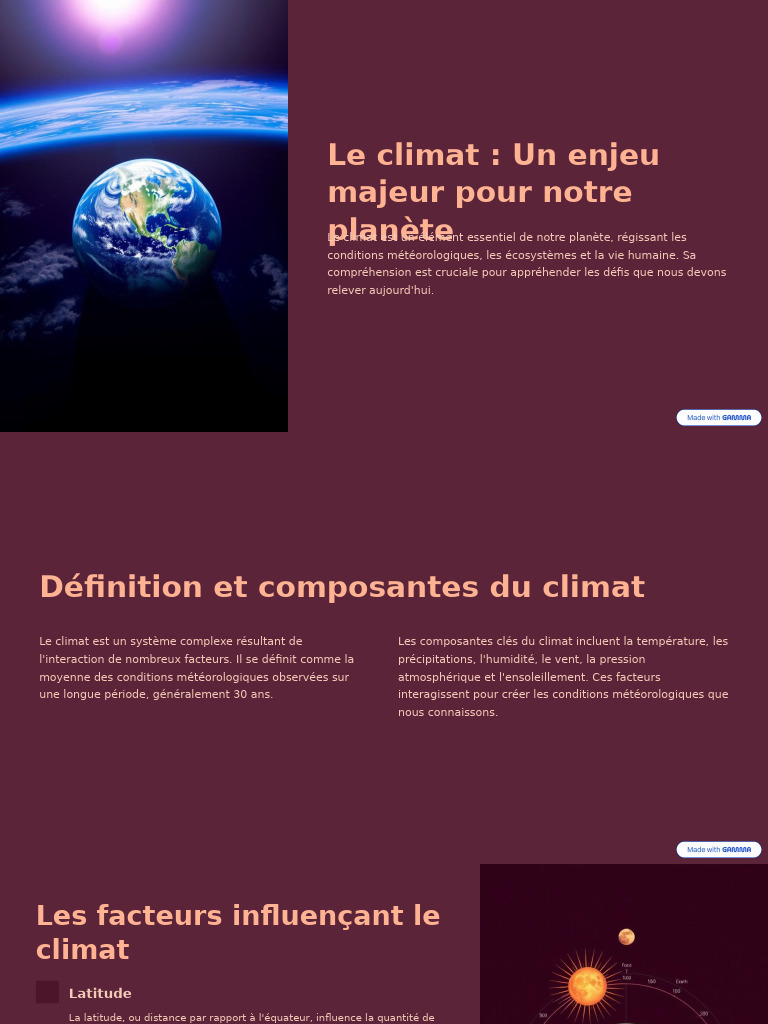 Enjeux et solutions pour le climat | PDF | Climat | Changement climatique