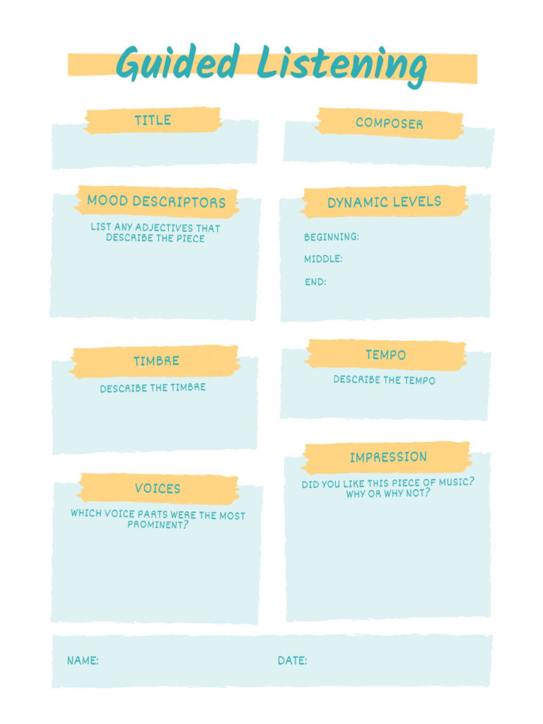 Guided Listening | PDF