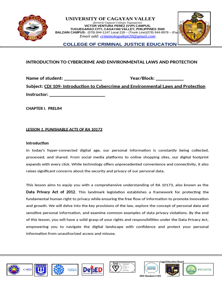 Week 2 Module Cybercrime | PDF | Crimes | Crime & Violence