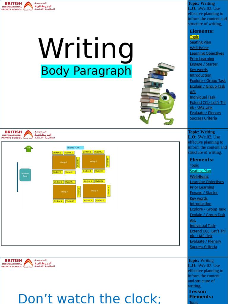 Writing Body Paragraph - 1 | PDF | Paragraph | Essays