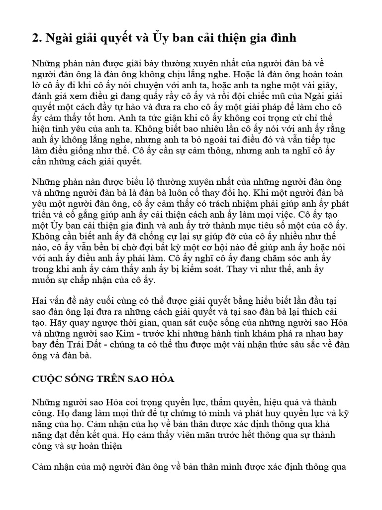 Đàn Ông Sao Hỏa Đàn Bà Sao Kim-Chap2 | PDF