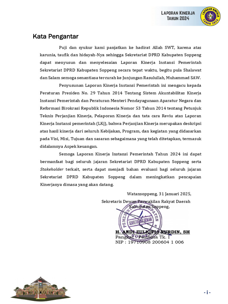 LKJ Set DPRD Tahun 2024 | PDF