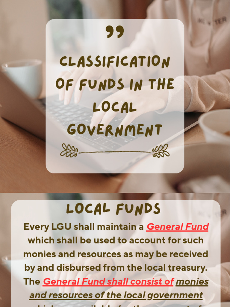 Local Government Fund Classification Guide | PDF