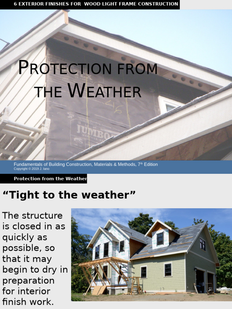 Exterior Finishes | PDF | Roof | Framing (Construction)
