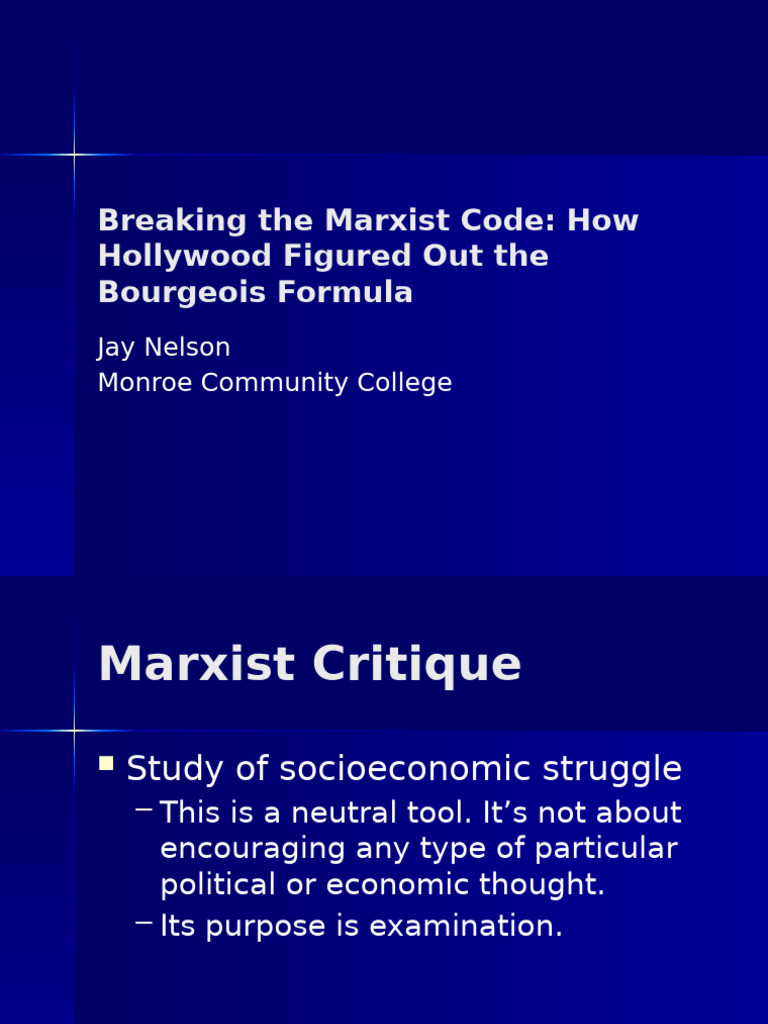 Breaking The Marxist Code | PDF | Bourgeoisie | Marxism