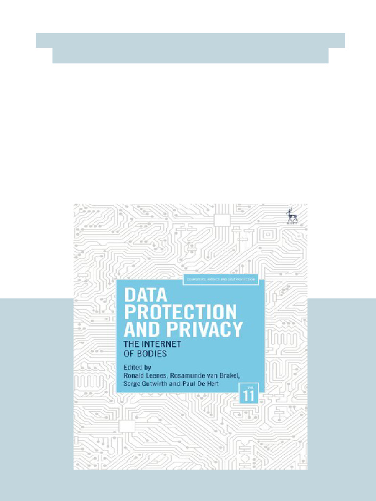 Data Protection And Privacy: The Internet Of Bodies 1st Edition Ronald ...