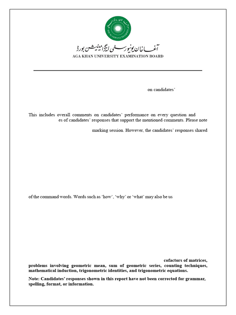 E-Marking Notes HSSC I Mathematics | PDF | Matrix (Mathematics ...