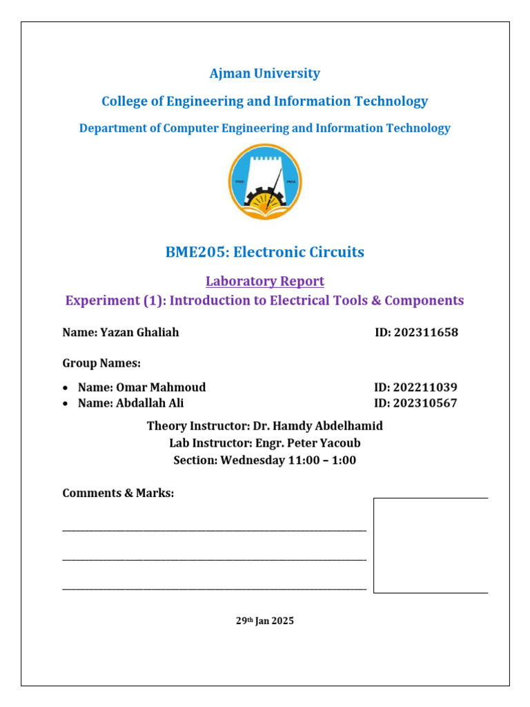 Electronics Lab Project | PDF | Rectifier | Direct Current