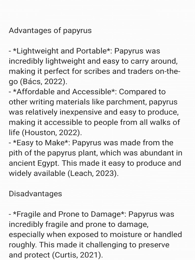 Clay and Papyrus | PDF