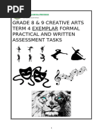 Creative Arts - Visual Arts - Grade 8 - Practical Assessment - Memo ...