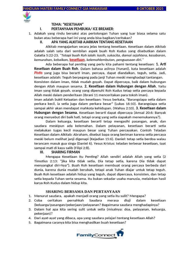 Materi Ibadah Doa | PDF